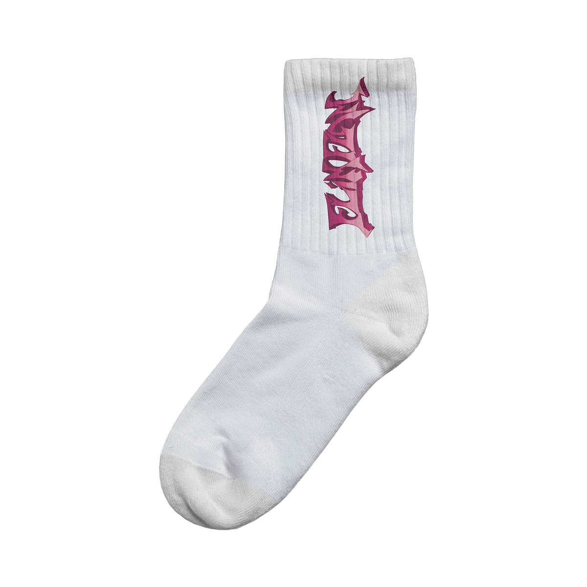 Flim Flail White Socks – Flamingo